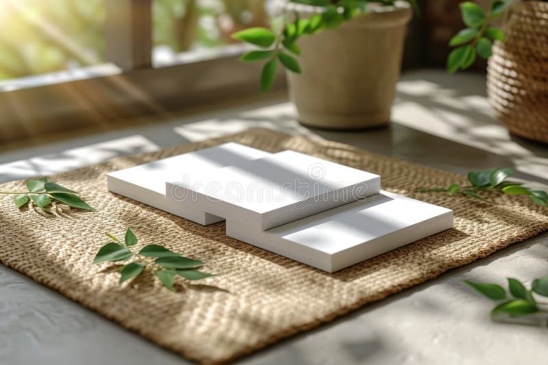 Stack of Cards on Wooden Table Stock Illustration - Illustration of ...