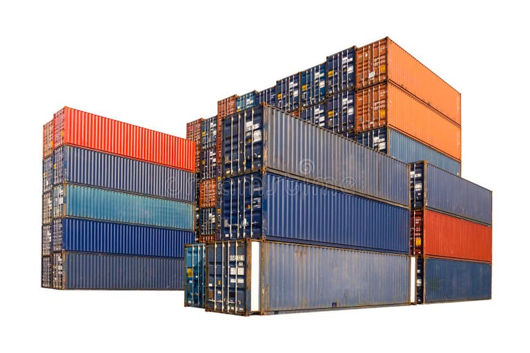Stack of Cargo Containers stock photo. Image of closed - 51516510