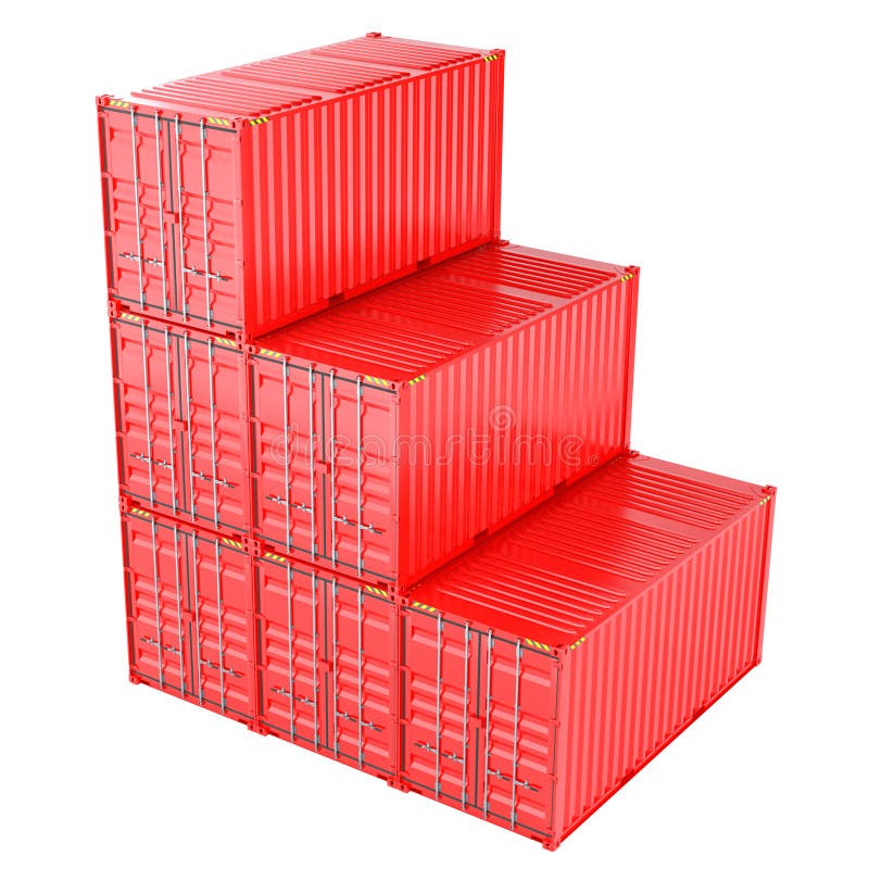 A Stack of Cargo Containers for Overseas Shipping Stock Illustration ... A Stack of Cargo Containers for Overseas Shipping Stock Illustration ...