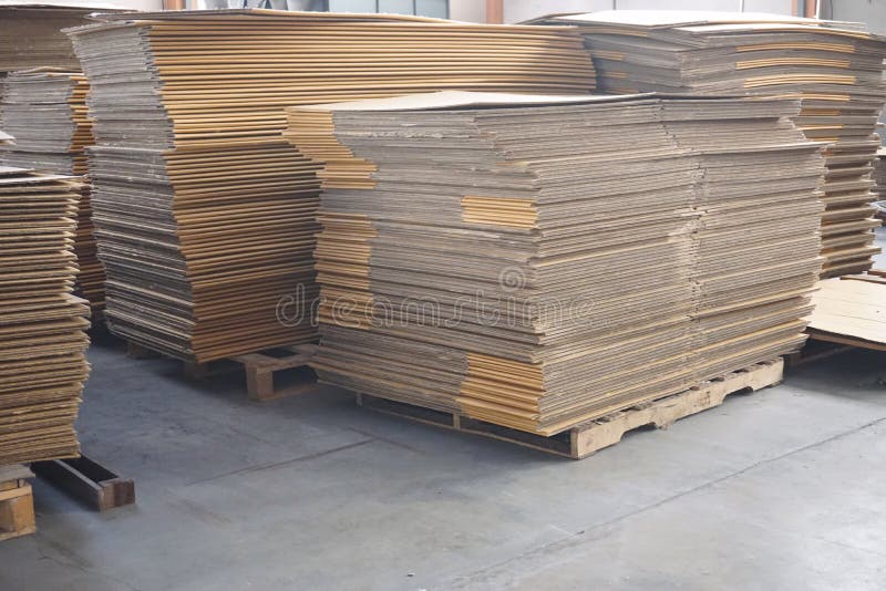 Stack of carton box stock image. Image of cardboard - 110986447