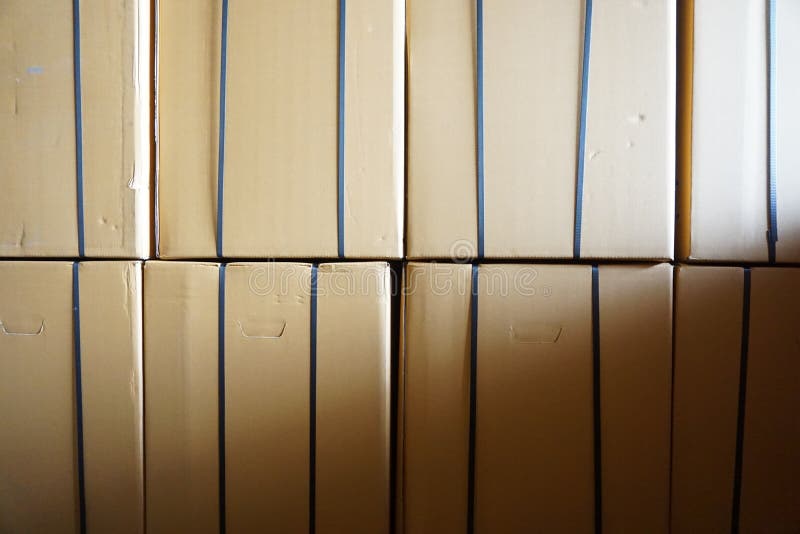 Stack of carton box stock image. Image of object, product - 112732425