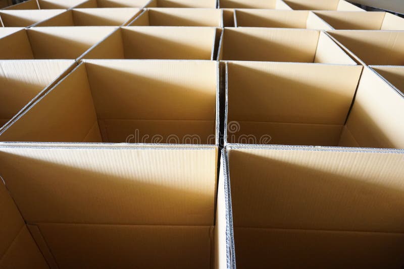 Stack of carton box stock photo. Image of group, rack - 119293994