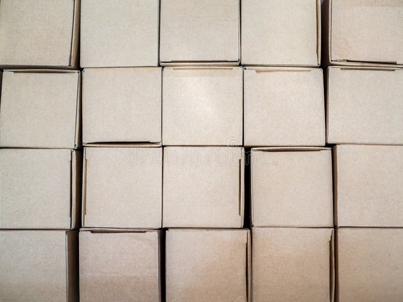 Stack of Carton Boxes Package Background Stock Image - Image of ...