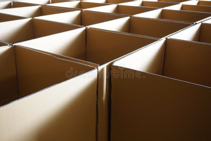 Stack of carton box stock photo. Image of goods, retail - 120522044