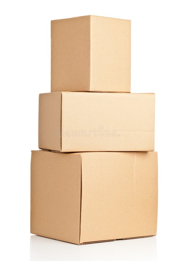 Stack of cartons stock photo. Image of cargo, corrugated - 35380046