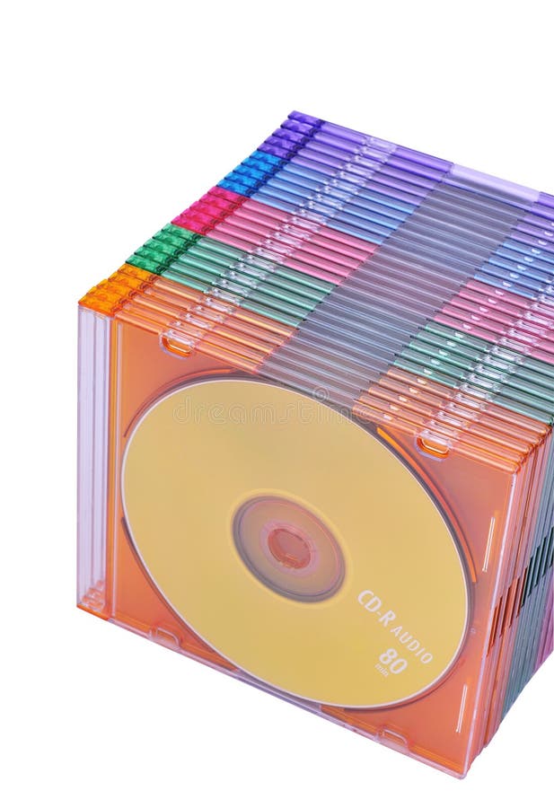 Stack Of Cd In The Jewel Case Stock Image - Image of case, compact: 7839853