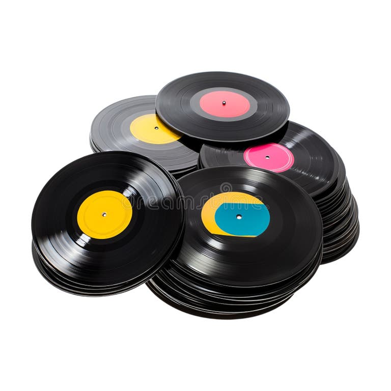 Stack of CDs or DVDs Disk on Transparent Background - Ai Generated ...