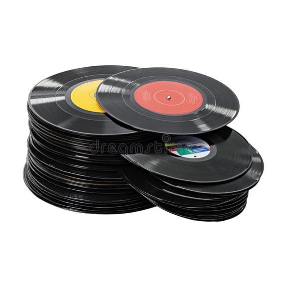 Stack of CDs or DVDs Disk on Transparent Background - Ai Generated ...