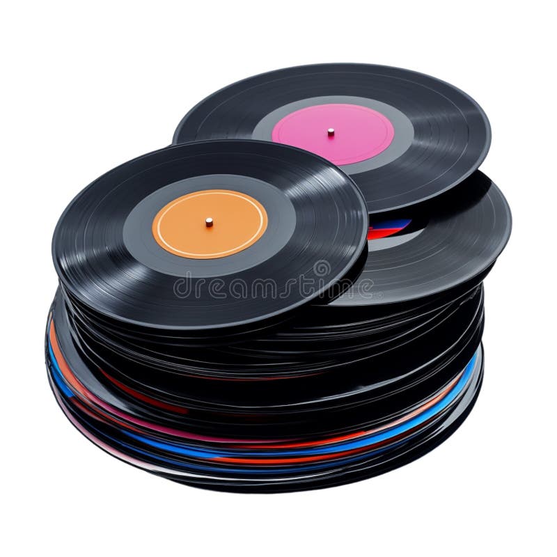 Stack of CDs or DVDs Disk on Transparent Background - Ai Generated ...