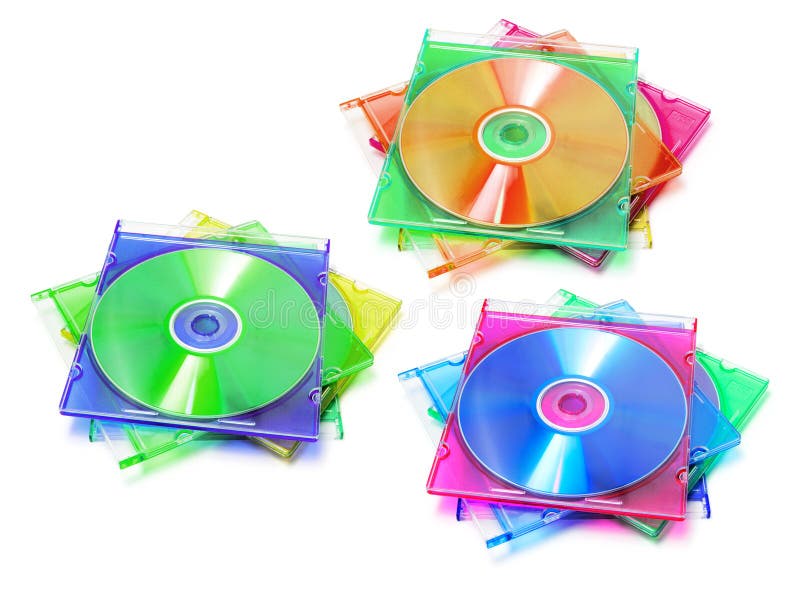 Stack of CDs in Plastic Cases Stock Image - Image of storage, case: 9535953