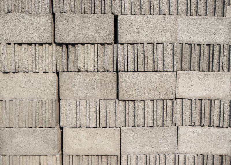 Stack of cement blocks stock image. Image of build, architecture - 86570199