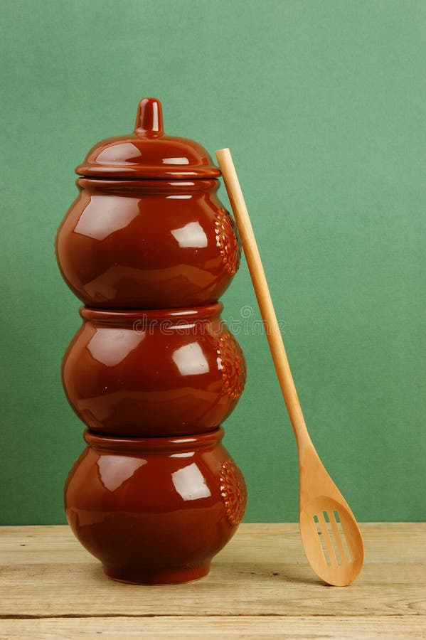 Stack of ceramic pot stock image. Image of craft, earthenware - 157133581