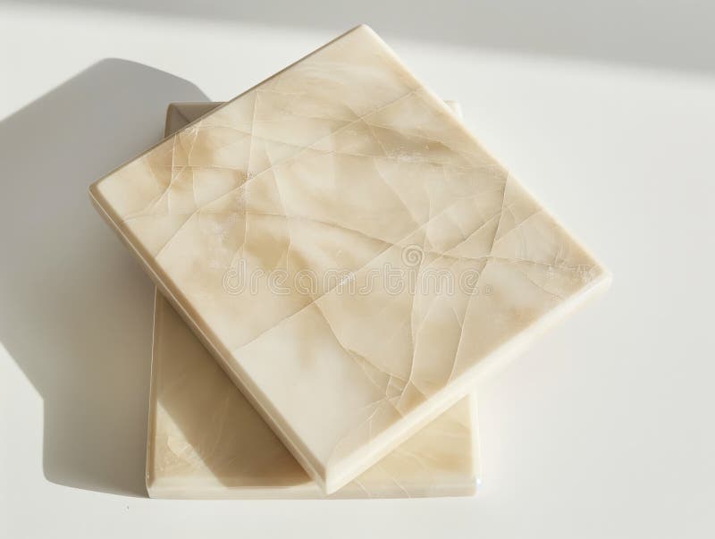 Stack of Ceramic Tiles with Marble Effect Stock Image - Image of glossy ...