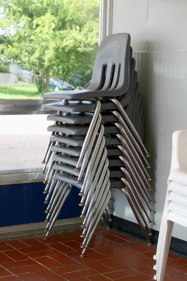 Stack of chairs stock image. Image of seats, stacking - 2841947