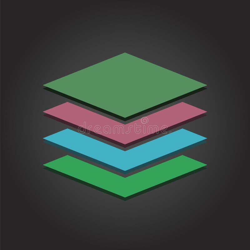 Stack Chart Vector stock vector. Illustration of graphic - 35139671