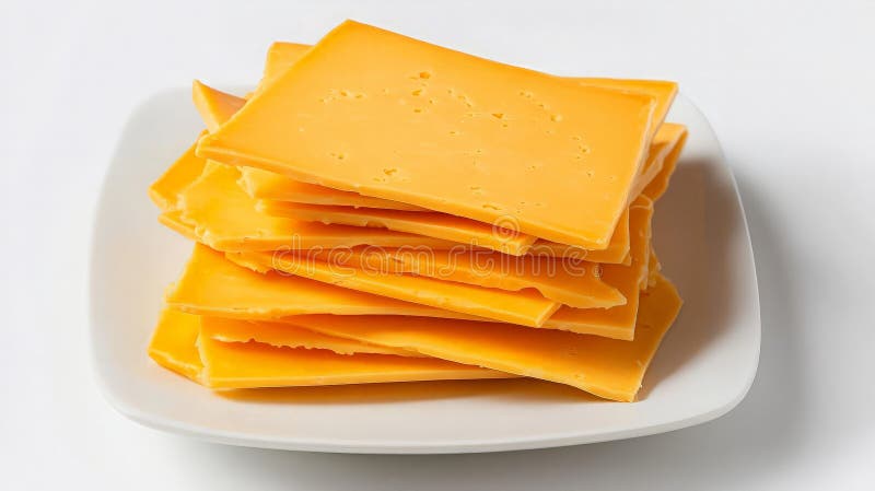 Stack of Cheddar Cheese stock photo. Image of melted - 339085162