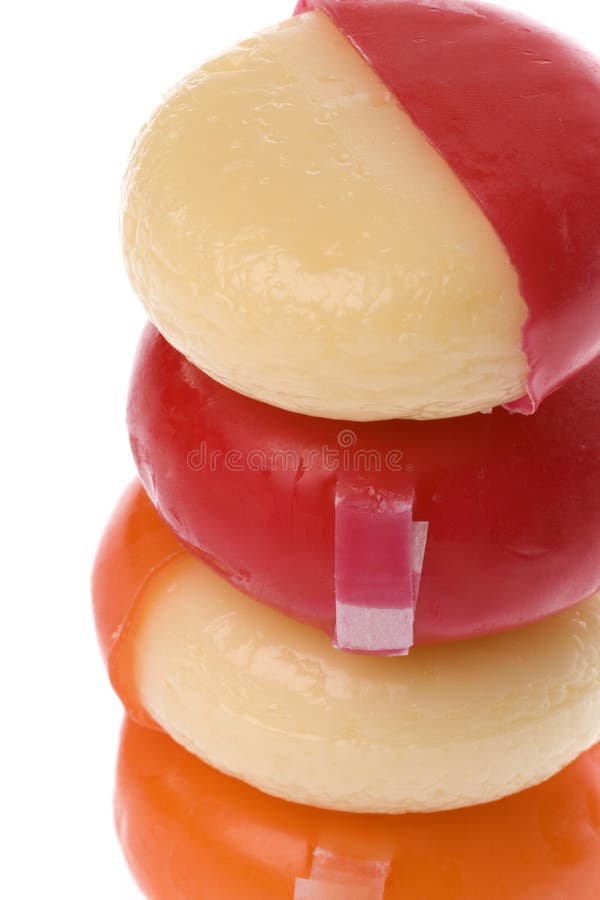 Stack of cheese in skin stock photo. Image of mound, rind - 5754048