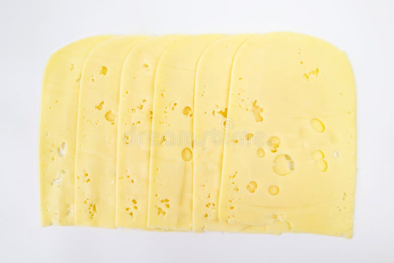 A Stack of Cheese Slices, Sliced ??natural Cheese Stock Photo - Image ...