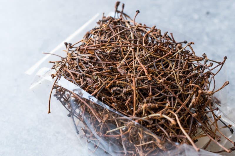 Stack of Cherry Branches / Stalks in Package Stock Photo - Image of ...