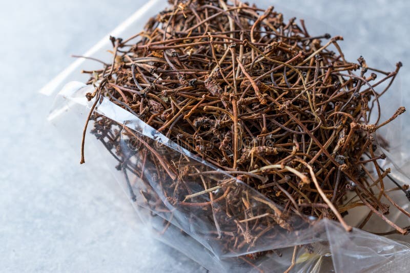 Stack of Cherry Branches / Stalks in Package Stock Photo - Image of ...
