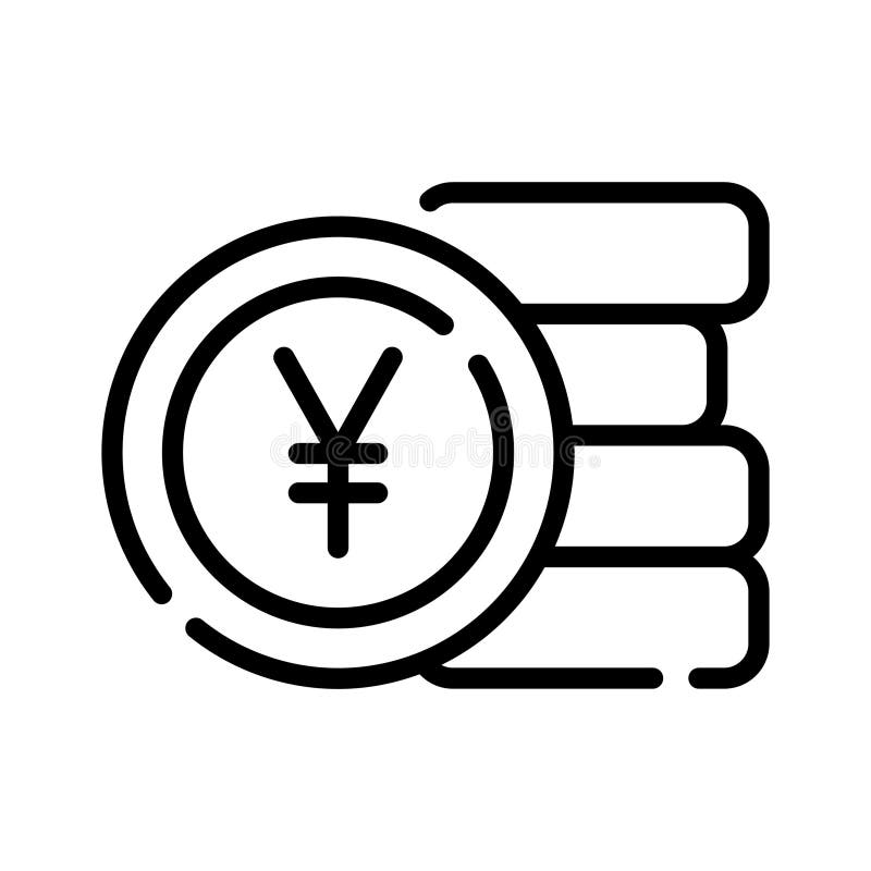 A Stack of Chinese Coins Symbolizing Wealth and Prosperity. Stock ...