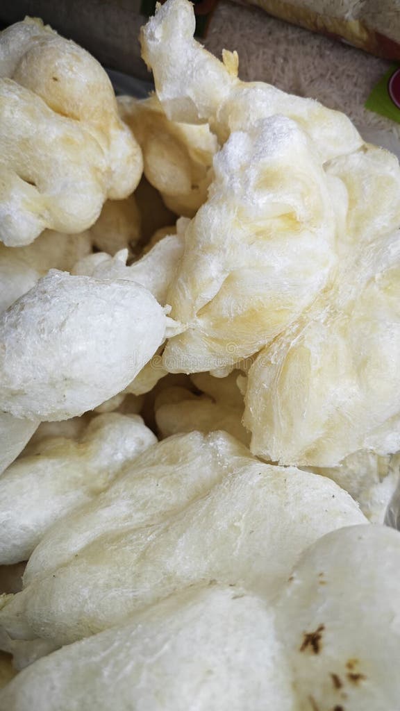 Stack of the Chinese Delicacy Dried Fish Bladder. Stock Photo - Image ...