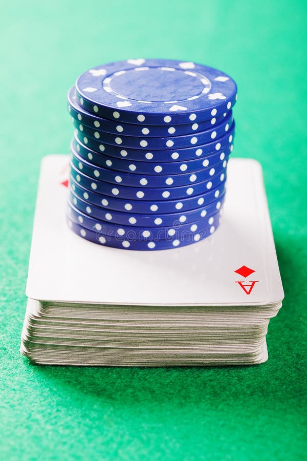 Card Deck with Chips Behind Stock Photo - Image of deck, life: 18544538