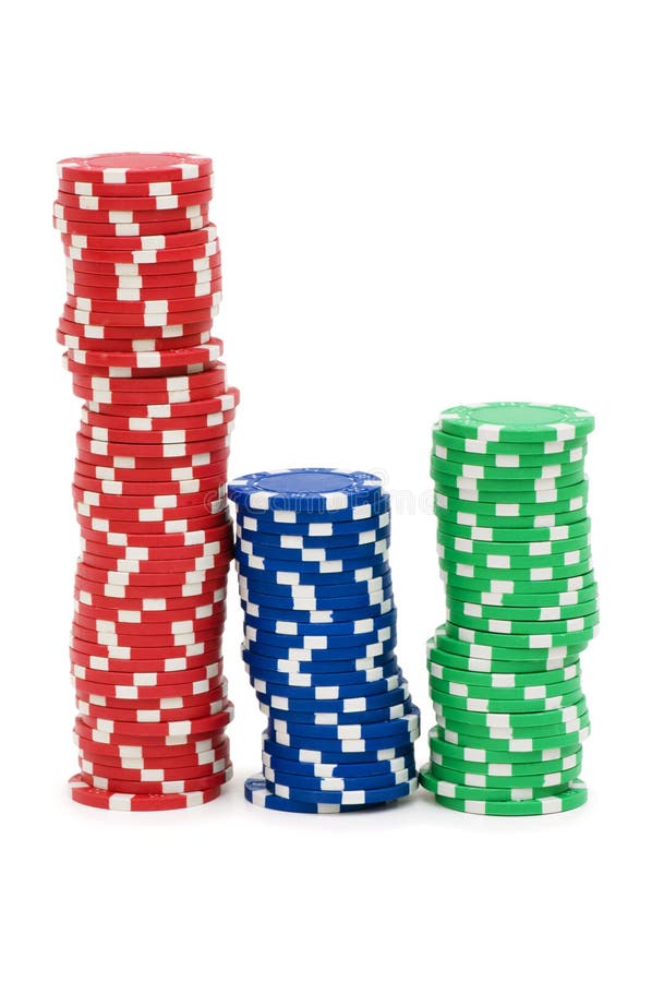 Stack of chips isolated stock image. Image of chance, growth - 8852499
