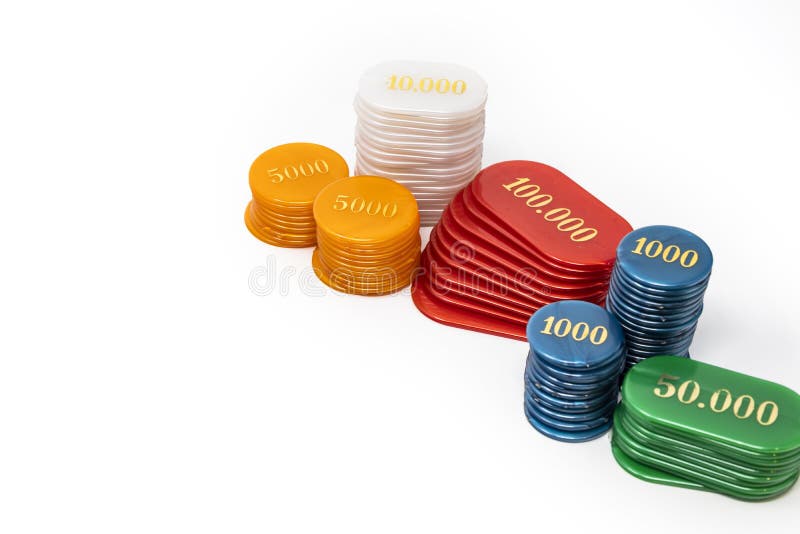 Stack of Chips, Isolated on White Background Stock Photo - Image of ...