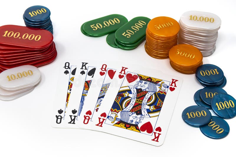 Stack of Chips, Isolated on White Background Stock Image - Image of ...