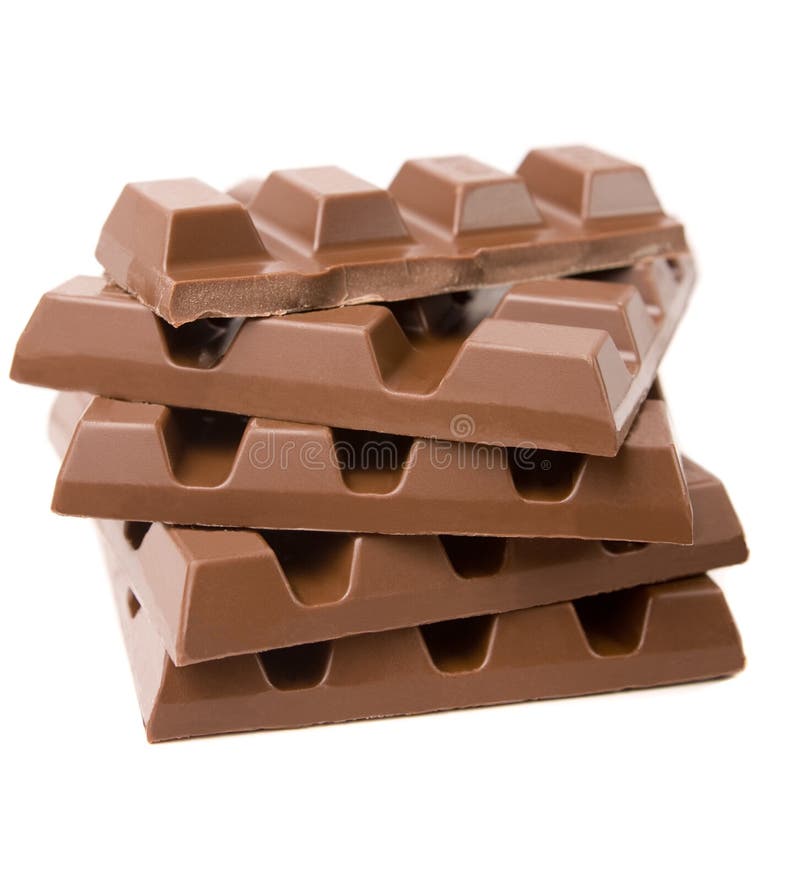 Stack of Chocolate stock image. Image of isolated, healthy - 7247773