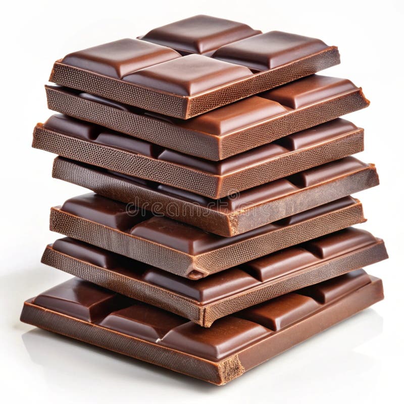 Stack of chocolate bars stock image. Image of isolated - 363271215