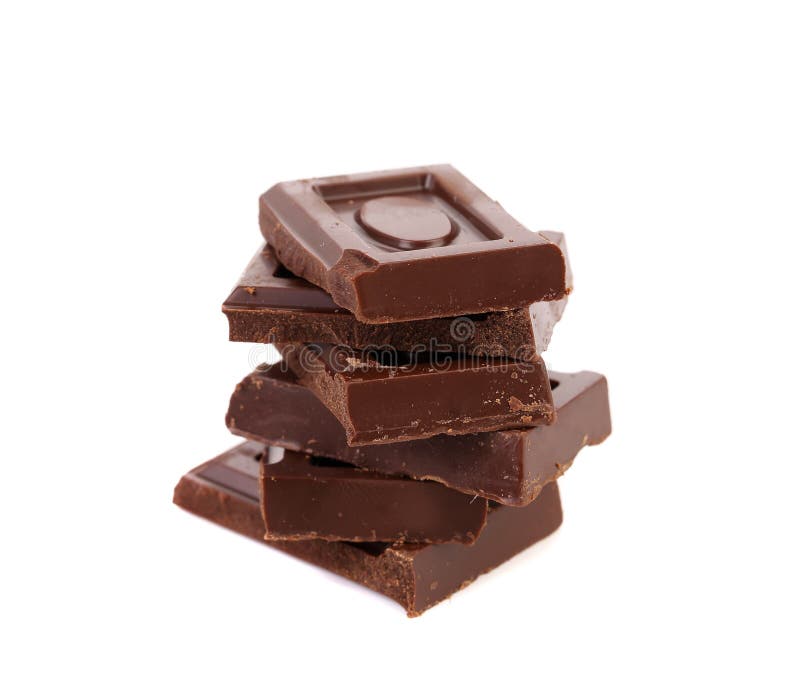 Stack of chocolate bars stock photo. Image of food, brown - 33925074