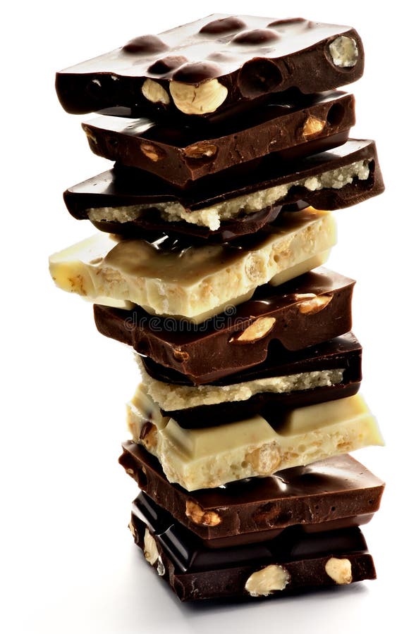 Stack of Chocolate Blocks stock photo. Image of pile - 67274286
