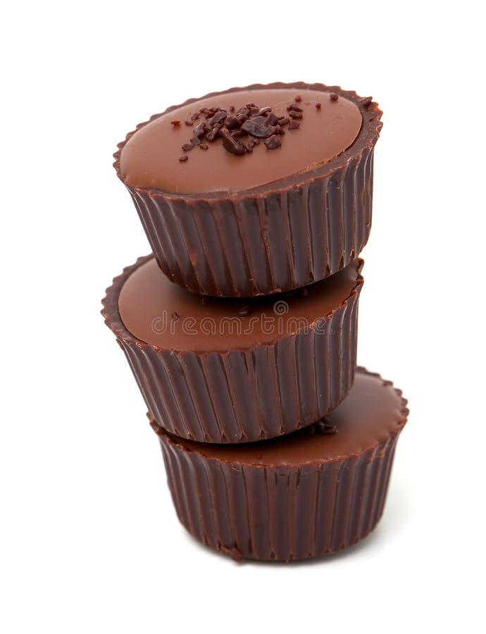 Stack of chocolate candies stock photo. Image of filled - 28452024
