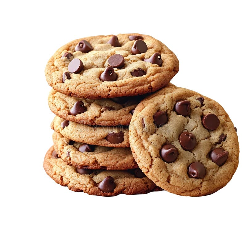 Stack of Chocolate Chip Cookies, Warm and Inviting, Perfect for Sharing ...