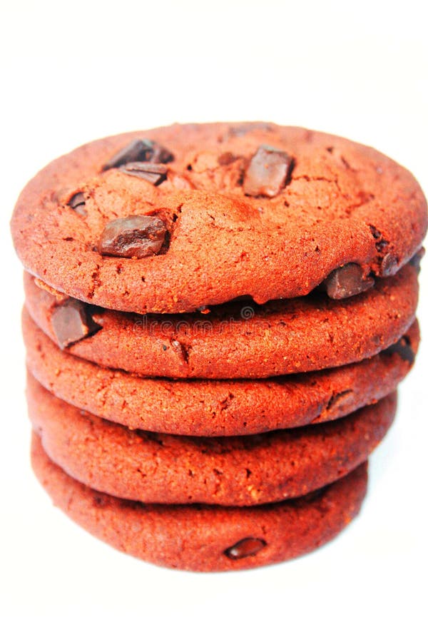 Stack of chocolate cookies stock photo. Image of greed - 22415496