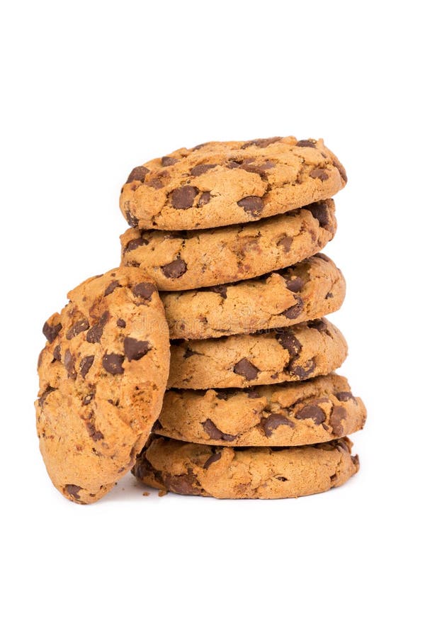 Stack of Chocolated Cookies Stock Image - Image of cake, still: 102640309