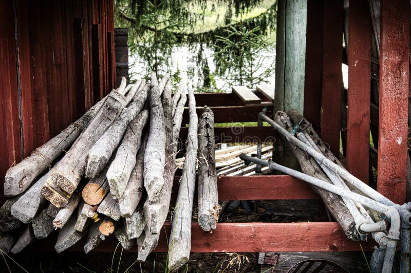 Stack of Chopped Dry Tree Logs Stock Image - Image of pile, wood: 233664899