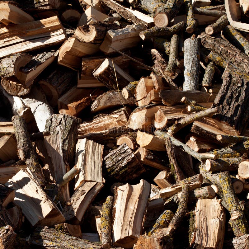 Stack of chopped firewood. stock photo. Image of brown - 31201366