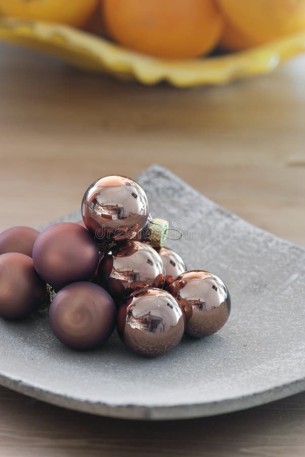 Stack of christmas balls stock image. Image of mirroring - 27881467