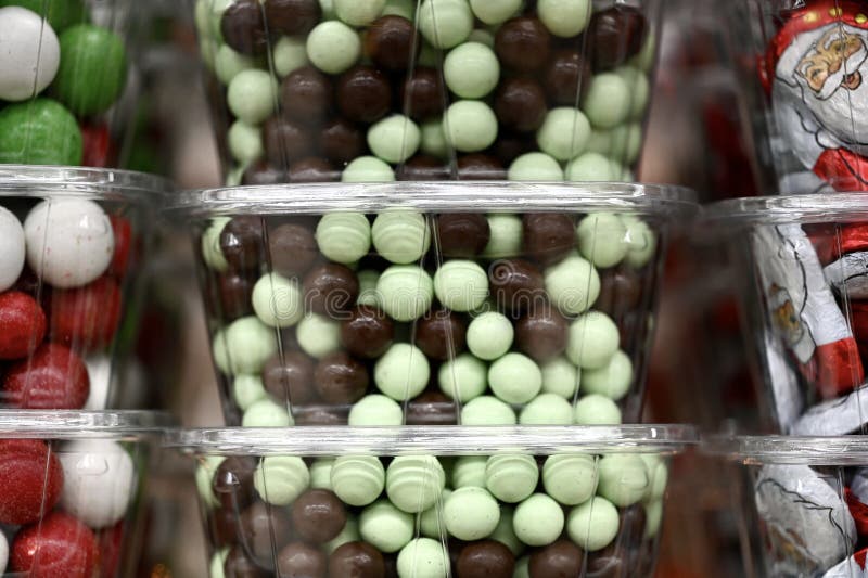 Stack of Christmas Candy stock image. Image of candy - 237048819