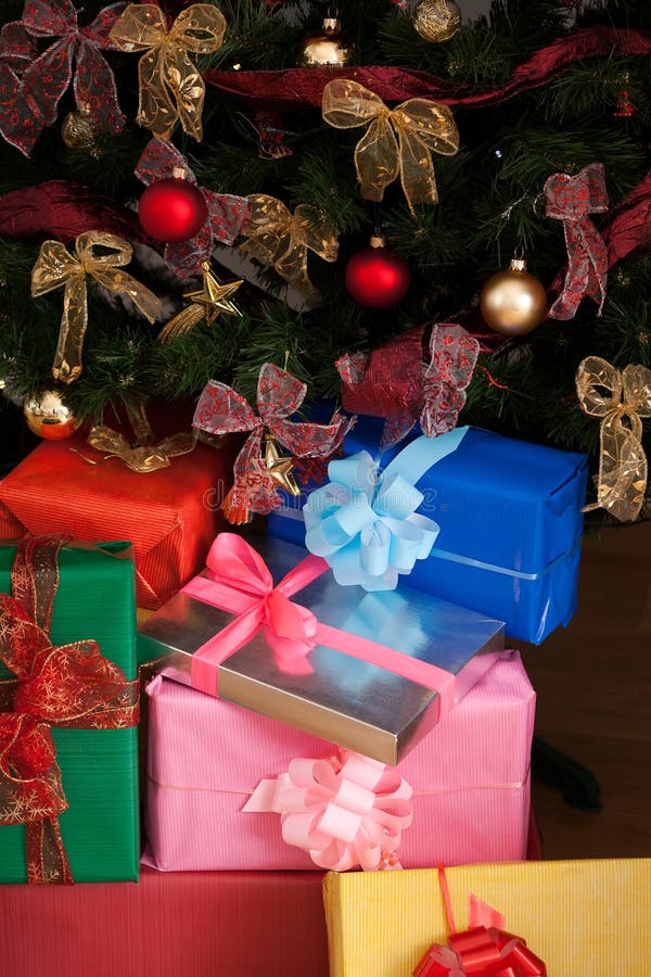 Stack of Christmas Presents Stock Image - Image of gifts, christmas ...