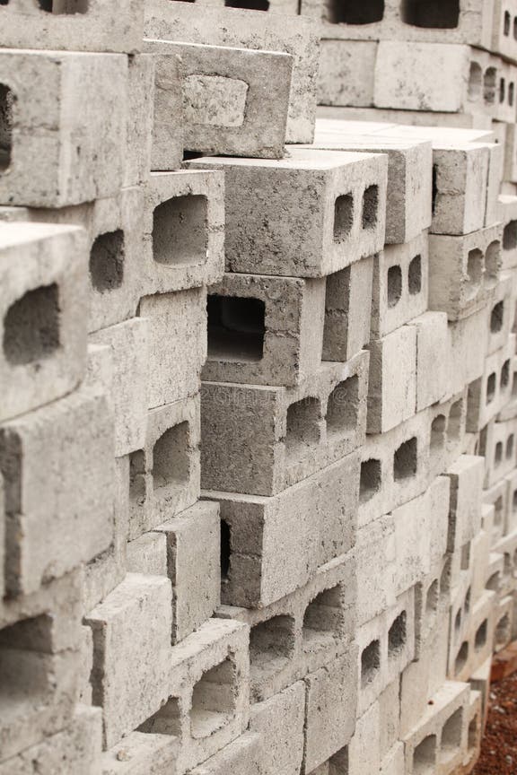 Stack of Cinder Blocks stock image. Image of cinder, rough - 41427135