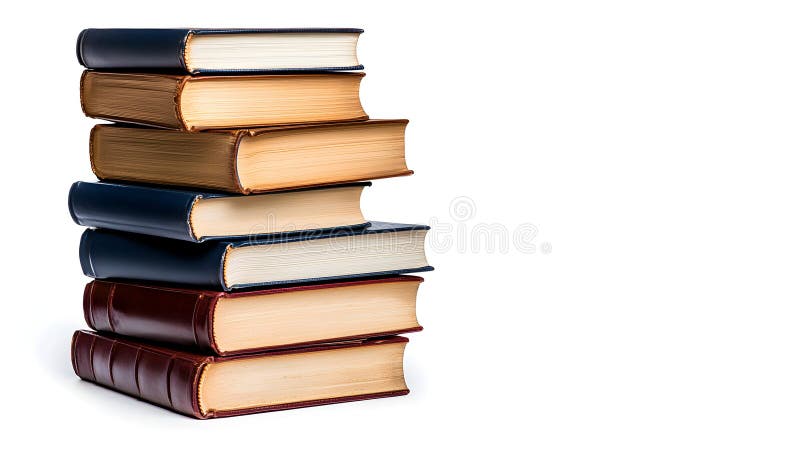 Stack of Classic Books in Elegant Arrangement Stock Illustration ...