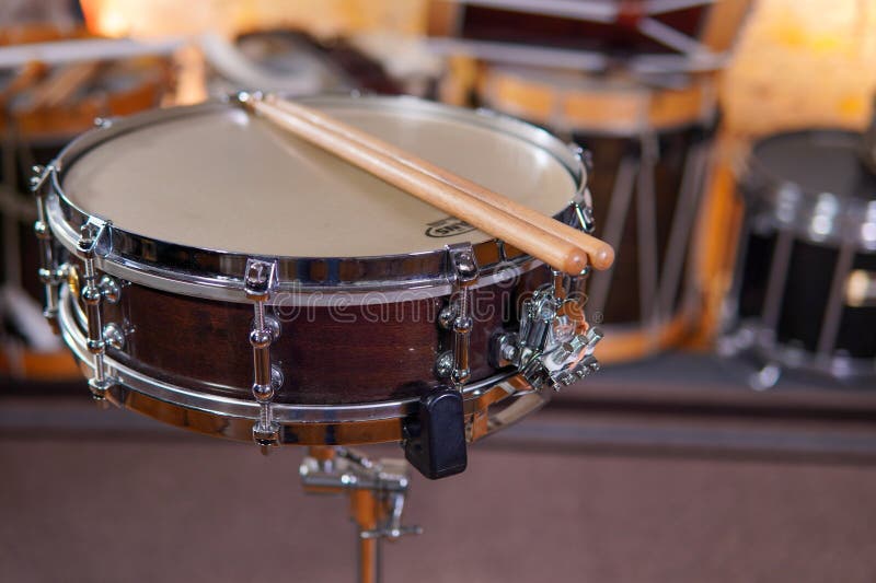 Stack of Classic Wooden Drums Stock Photo - Image of vivid, blotched ...