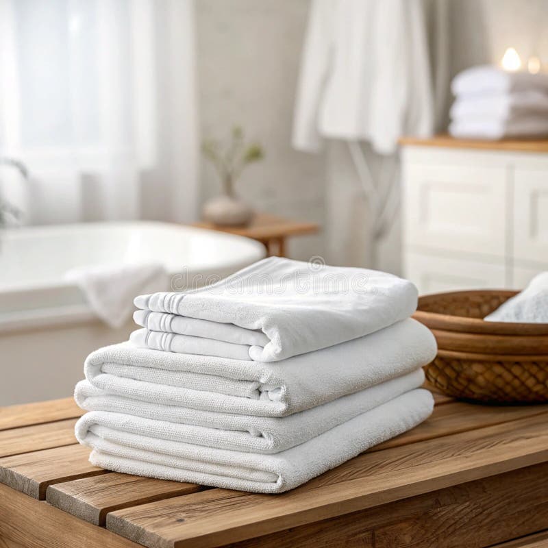 Stack of Clean Folded Laundry Bedding Sheets Stock Illustration ...
