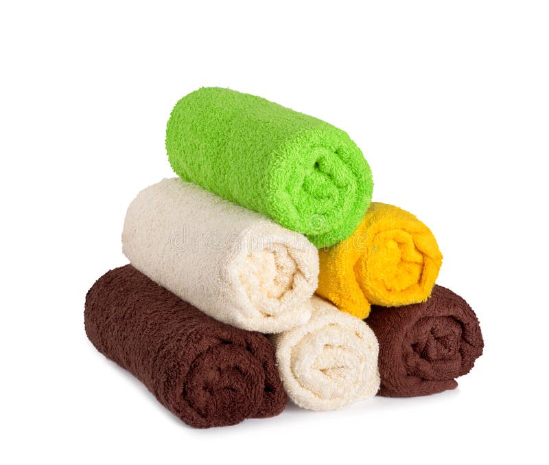 Stack of Clean Fresh Towels Stock Photo - Image of fold, domestic: 39274618