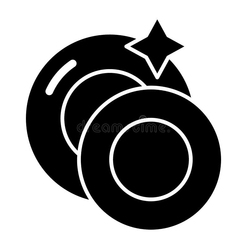 Stack of Clean Plates Line Icon. Pile of Plates Vector Illustration ...