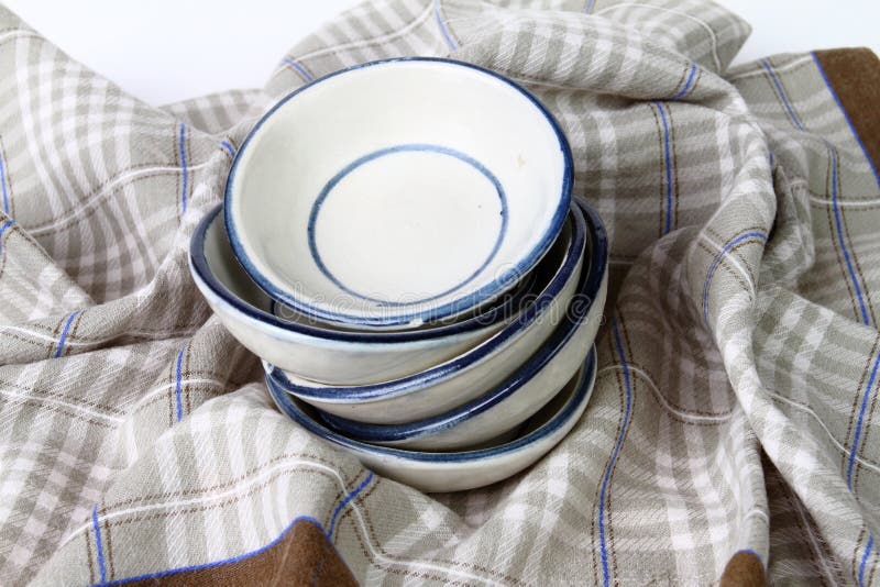 A Stack of Clean White Dishes Stock Image - Image of cuisine, white ...